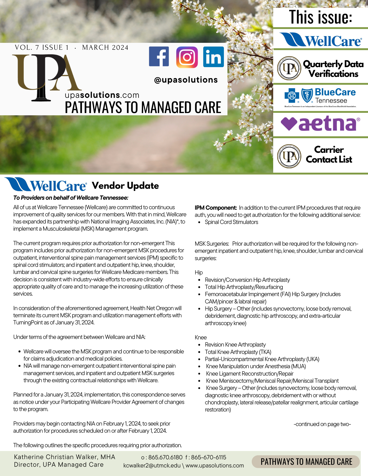 March Pathways To Managed Care 7199